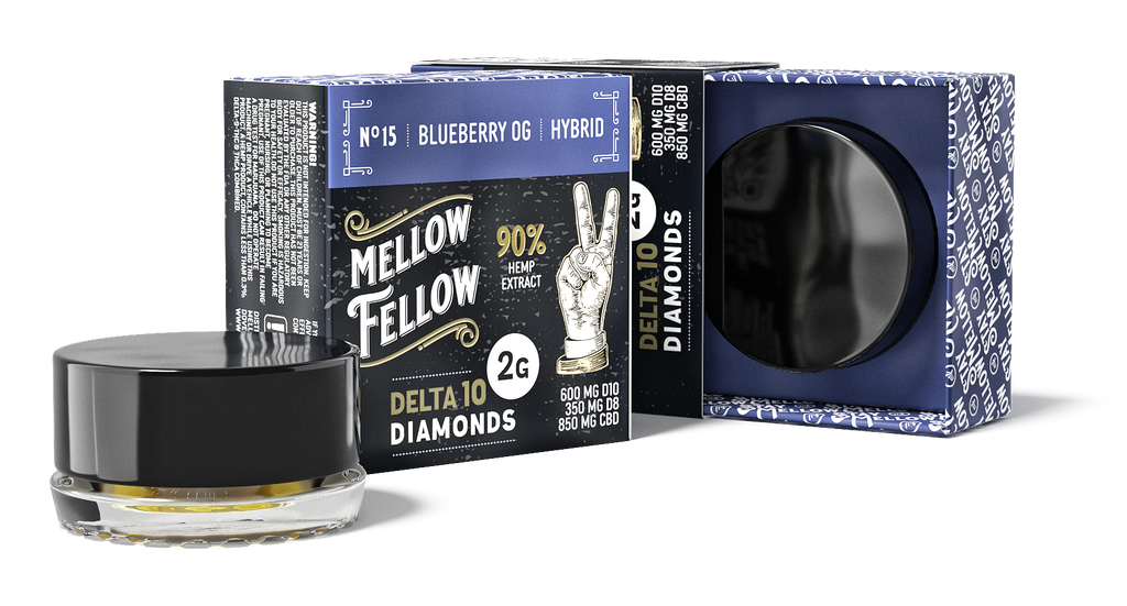 Mellow Fellow Delta 10 (Blueberry OG) - 2 Grams – 2ND WIFE - CBD Gummies